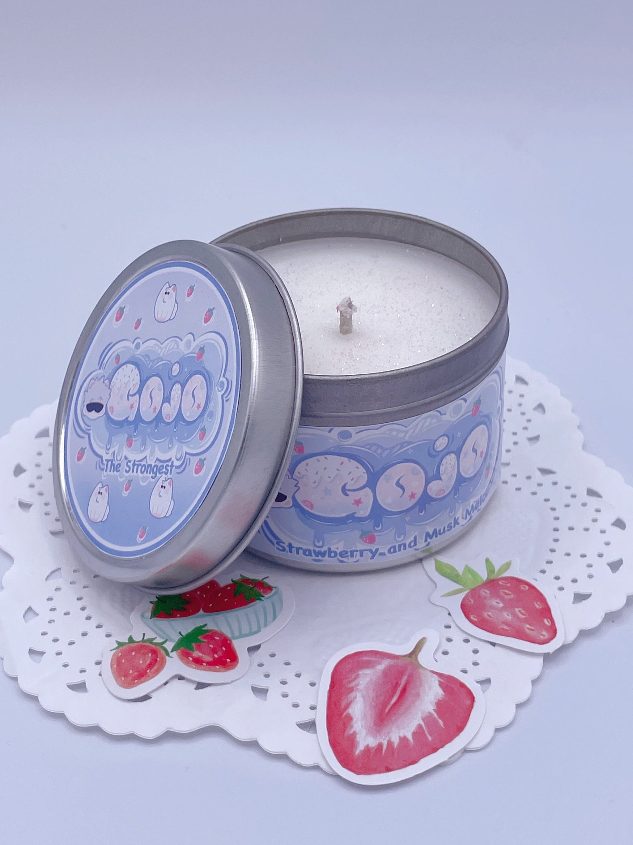 Gojo Inspired Coconut Soy Wax Candle | The Strongest – Milky Paw Scents
